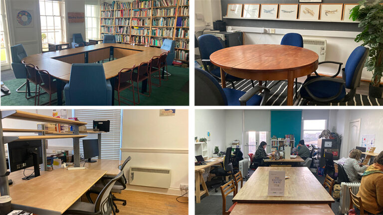 Book our meeting rooms & hot desks – Marine Studios